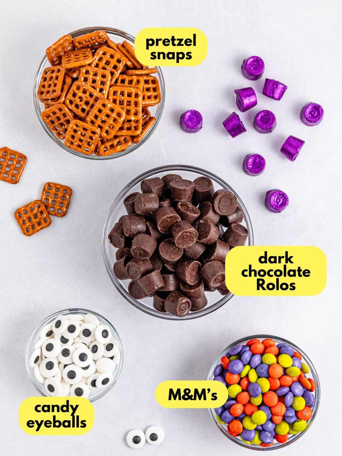 Easy Halloween Rolo Pretzels